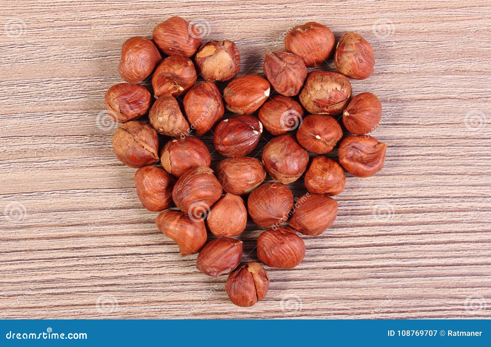 Heart of brown hazelnut stock image. Image of eating - 108769707