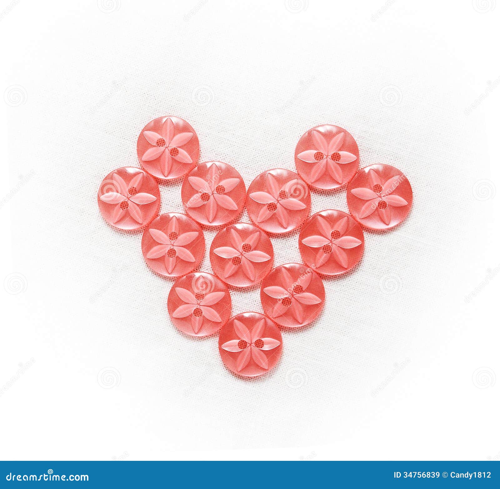Heart shaped buttons stock image. Image of macro, happy - 34756839