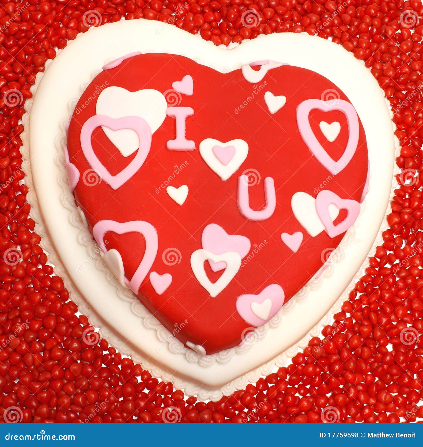 Heart Shaped Cake stock photo. Image of birthday, pink - 17759598