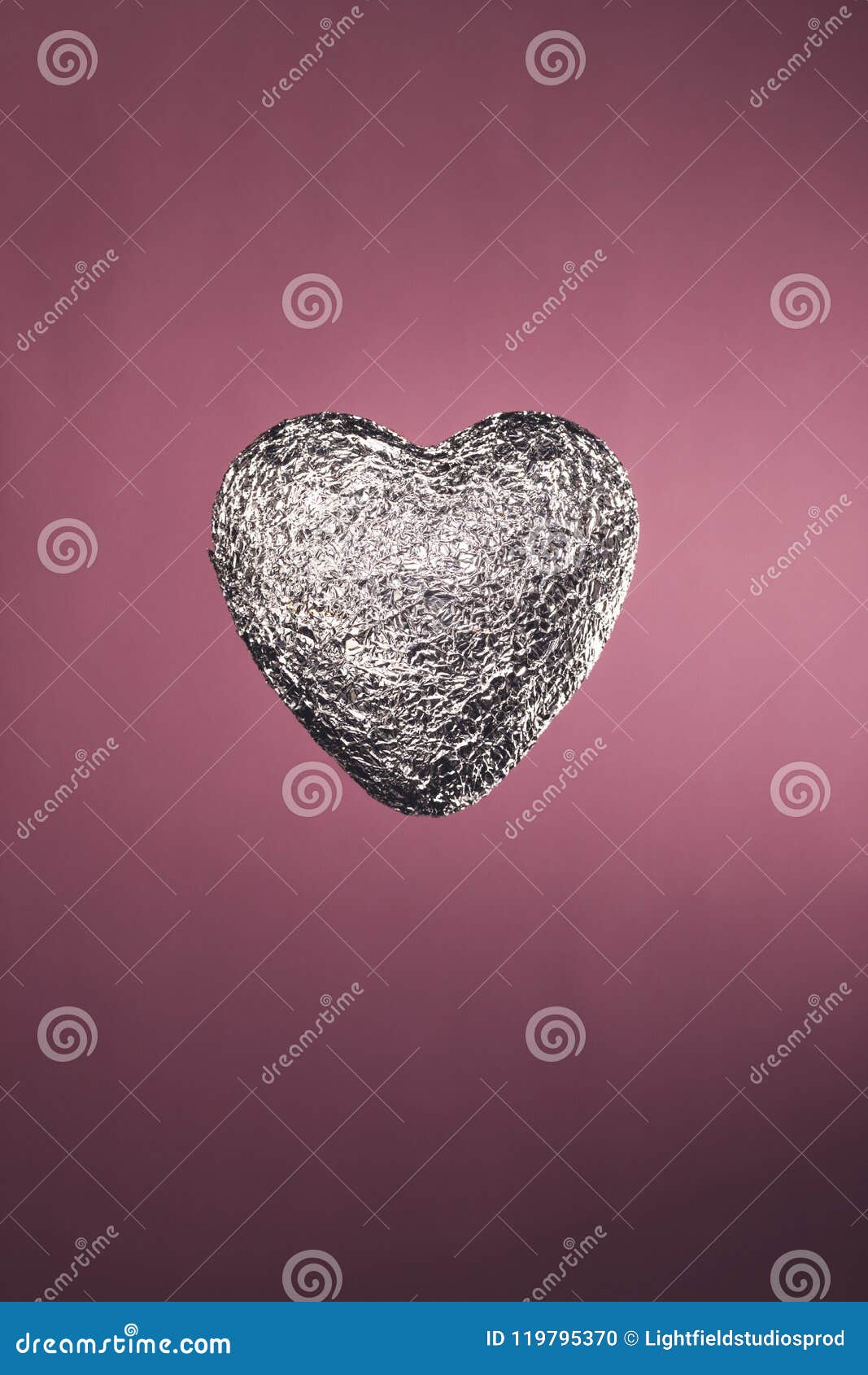 Heart Shaped Candy in Silver Wrapper Stock Photo - Image of celebration ...
