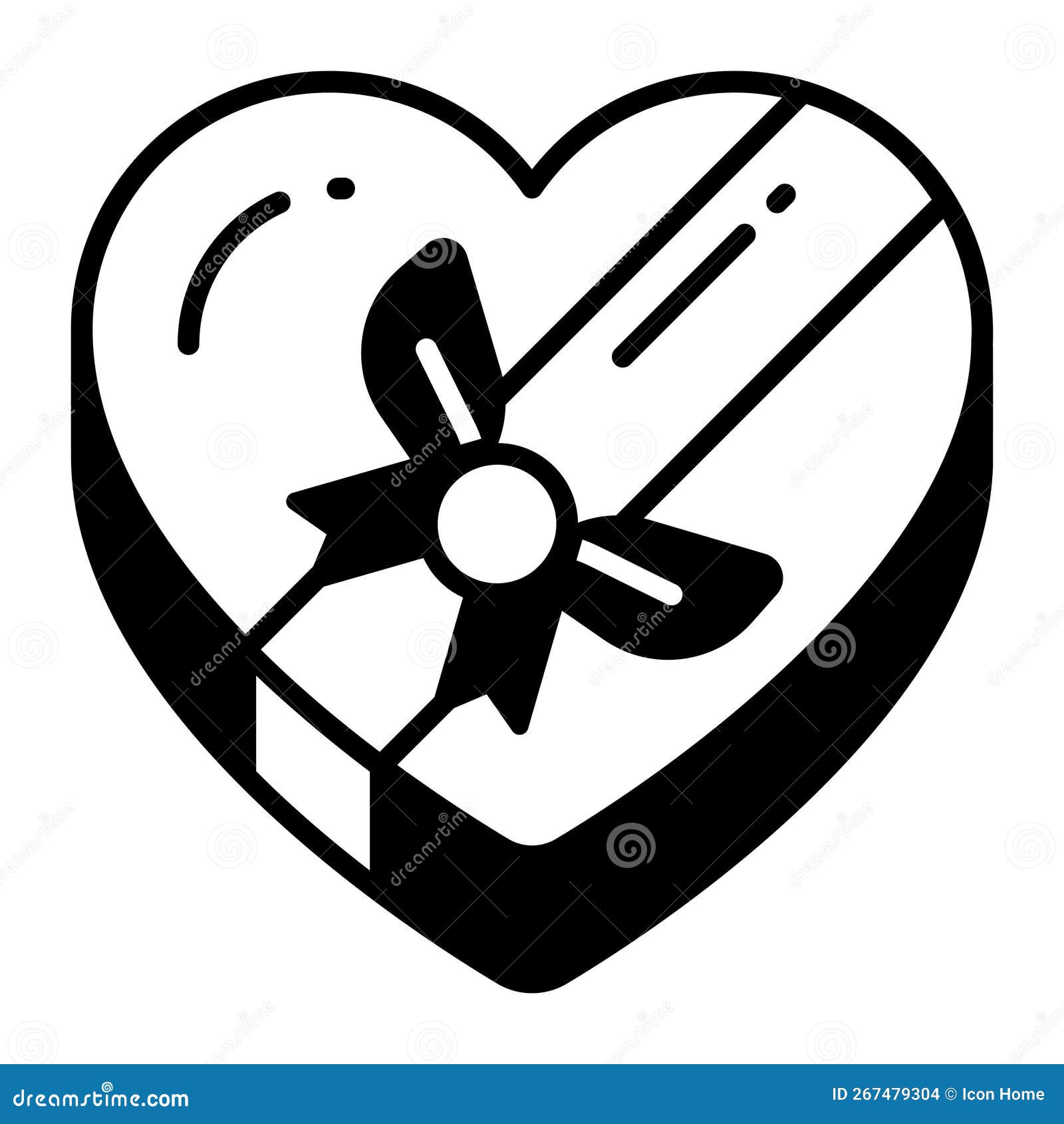 Heart Shaped Chocolate Box, Icon of Chocolate Gift Stock Vector ...