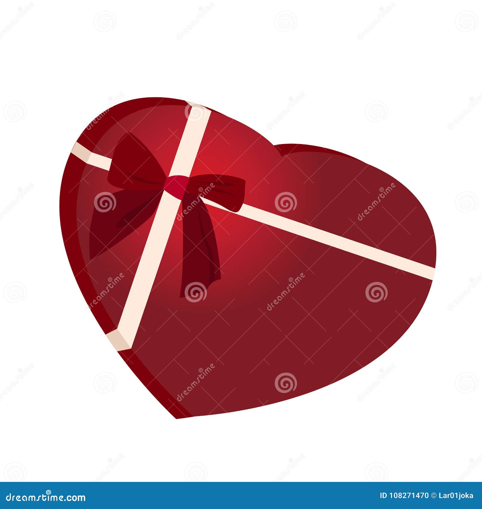 Heart shaped chocolate box stock vector. Illustration of couple - 108271470
