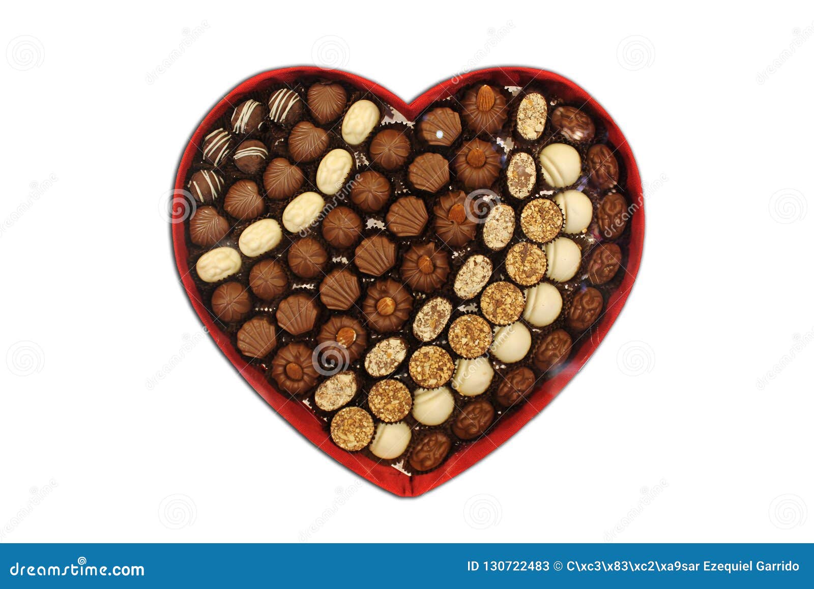 Heart-Shaped Chocolate Box with White Background Editorial Stock Photo ...