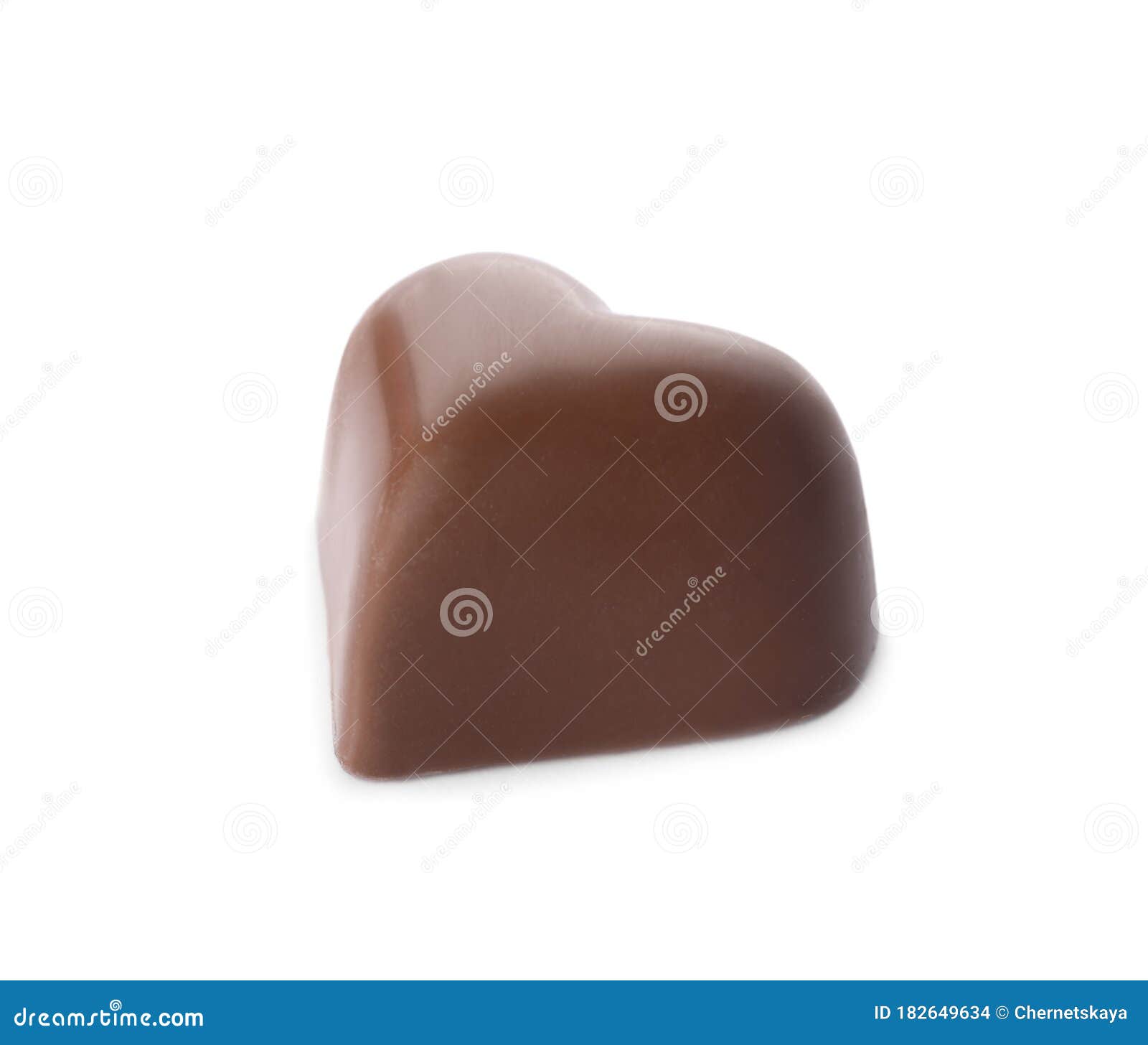 Heart Shaped Chocolate Candy Isolated Stock Photo - Image of gourmet ...