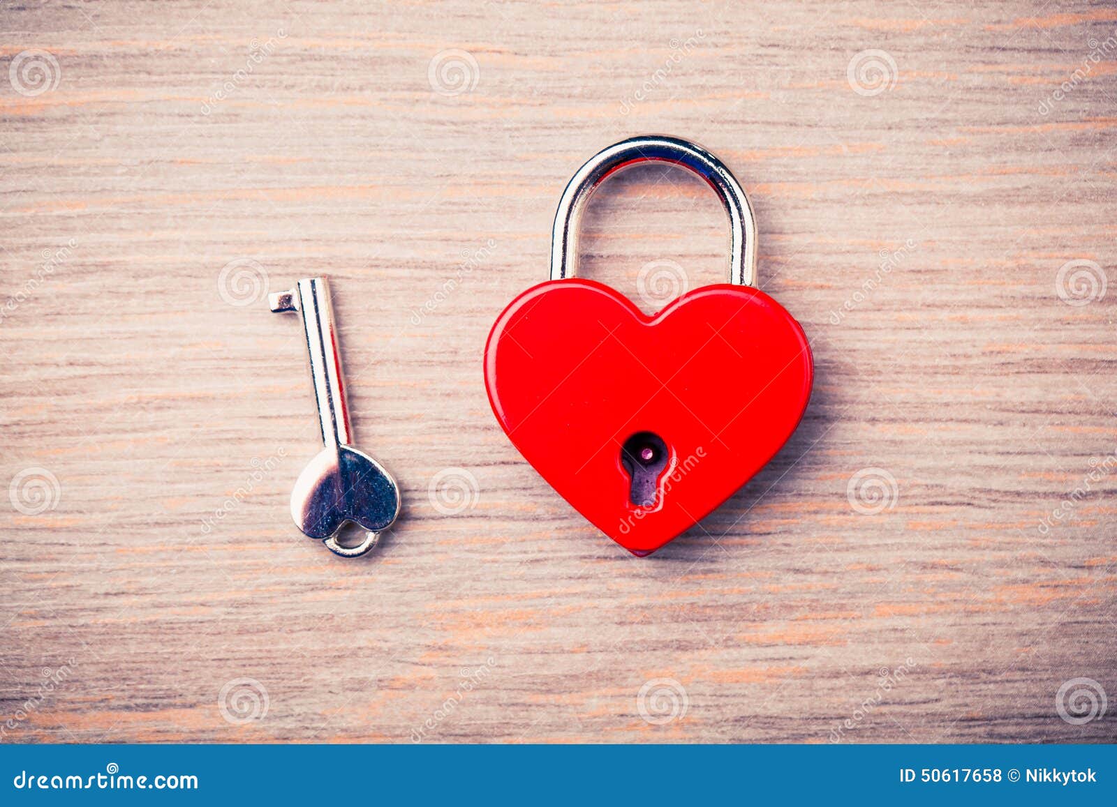 Closed Lock With A Key On A Blue Background Stock Photo | CartoonDealer ...