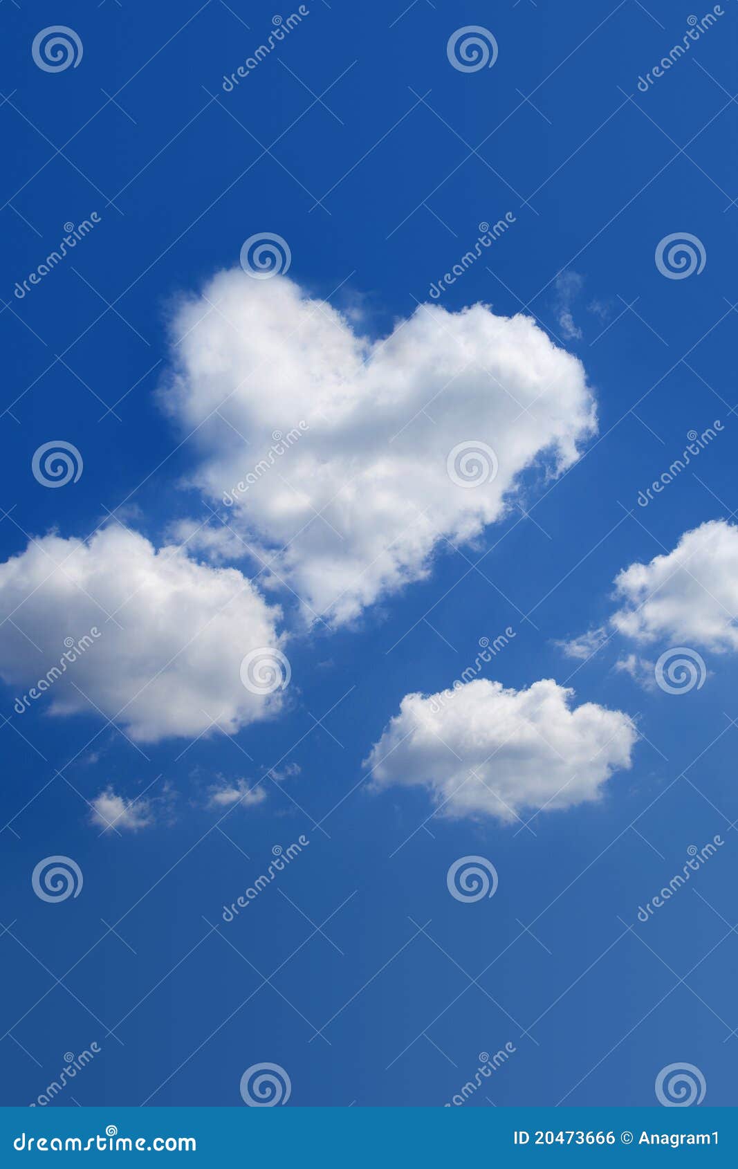 Heart-shaped cloud stock photo. Image of blue, nature - 20473666