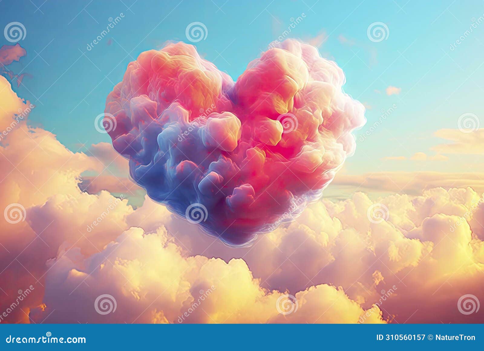 Heart Shaped Cloud Heart Shaped Clouds Heart in the Sky Stock ...