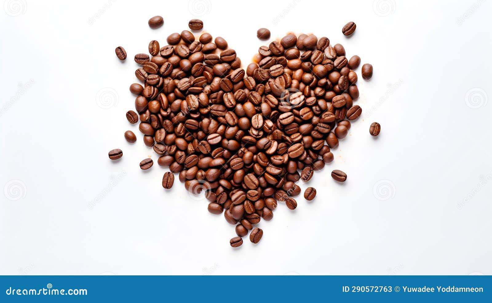 Heart shaped coffee beans stock illustration. Illustration of gourmet ...