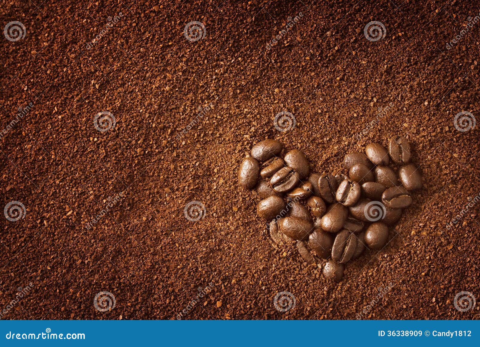 Heart shaped coffee beans stock image. Image of food - 36338909