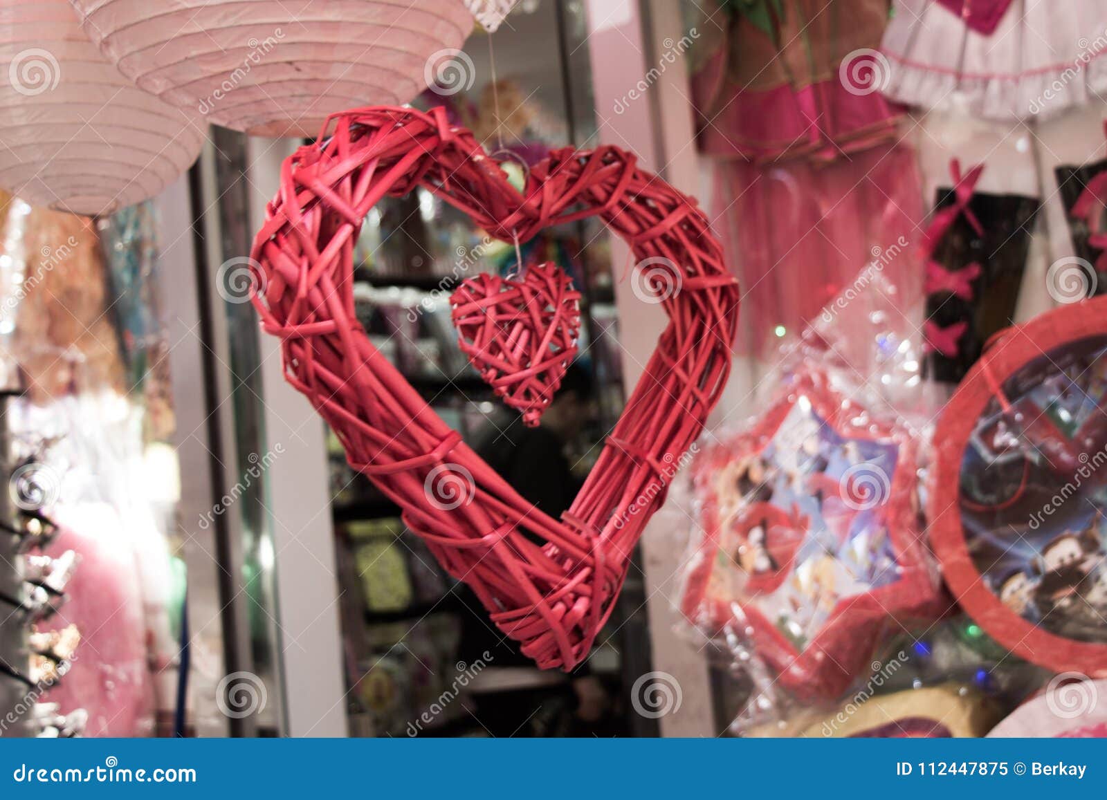 Heart Shaped Colorful Decorative Objects Stock Image - Image of object ...
