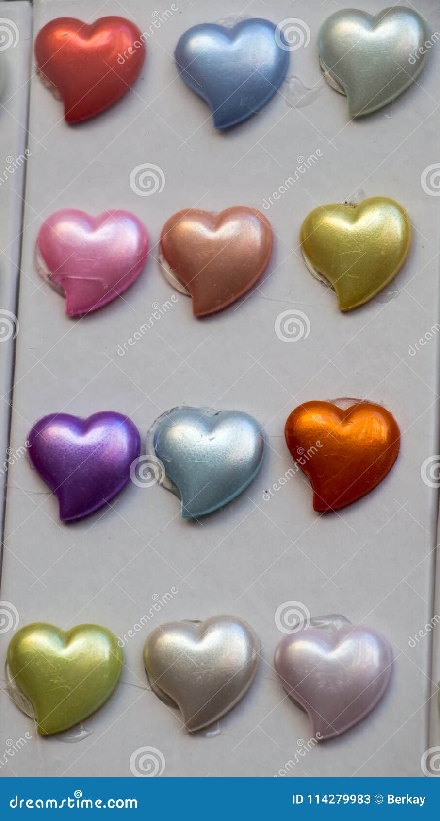 Heart Shaped Colorful Decorative Objects Stock Image - Image of shaped ...