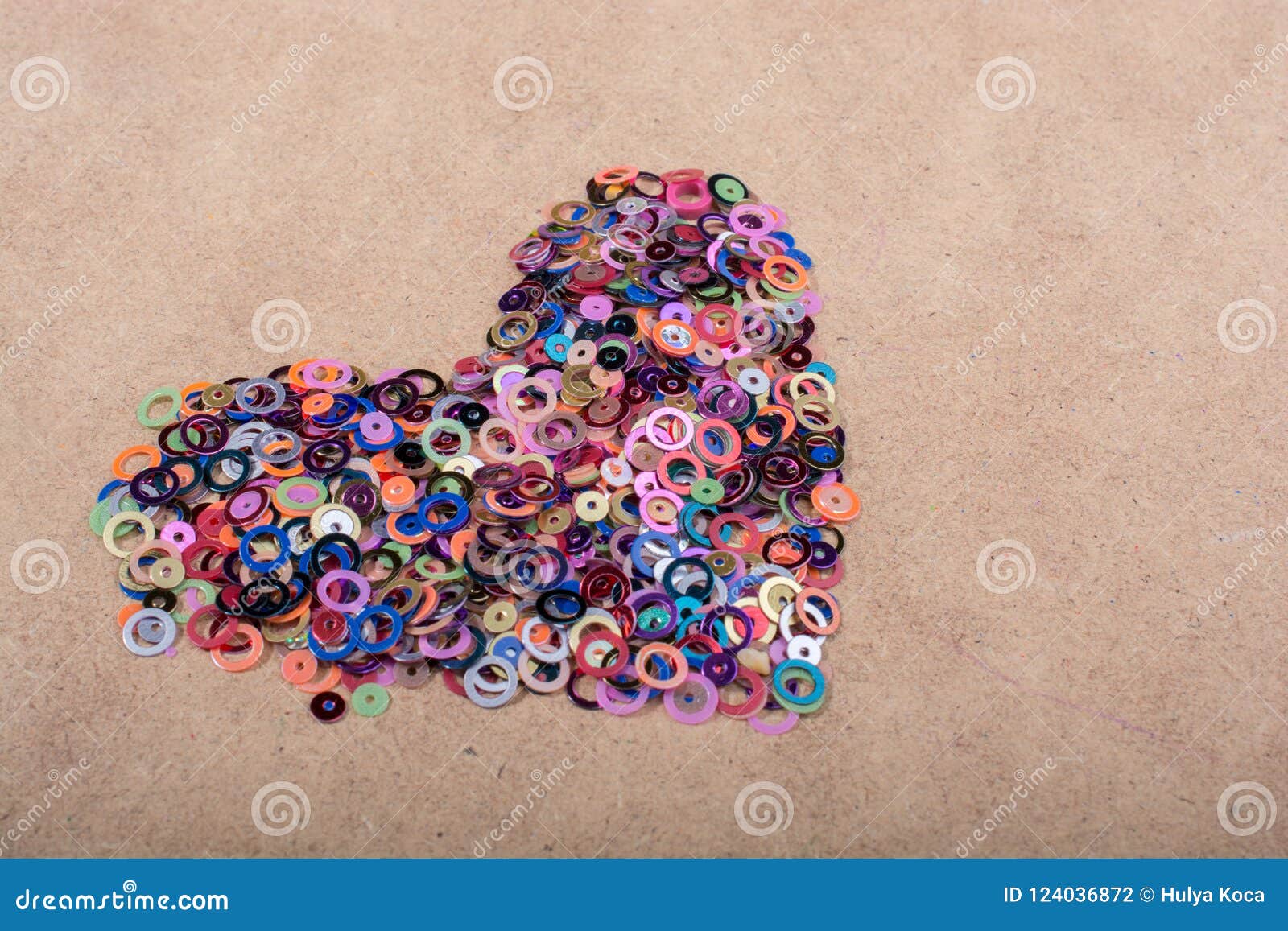 Heart Shaped Colorful Decorative Objects Stock Photo - Image of ...