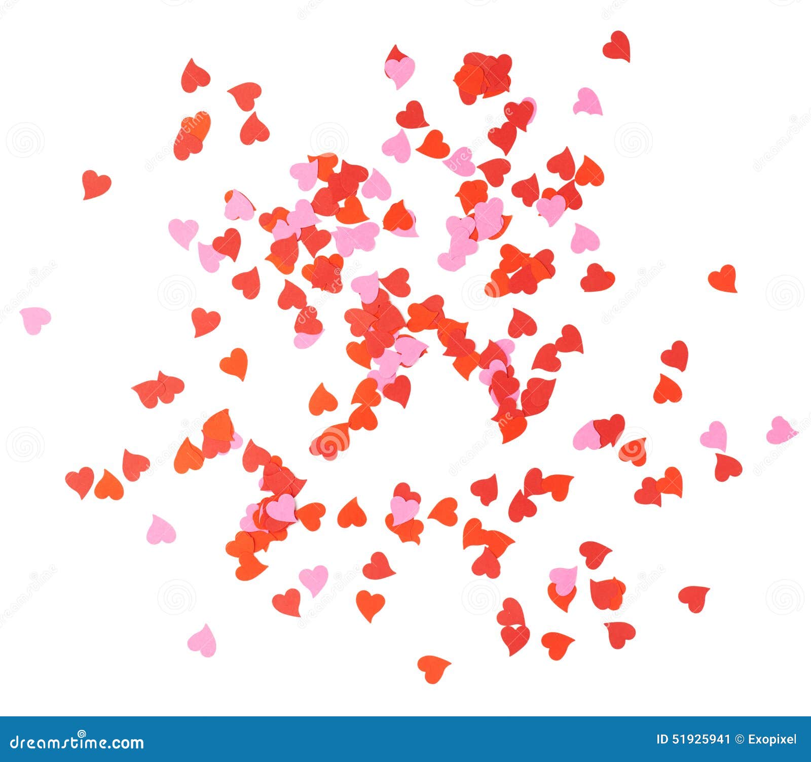 Heart Shaped Confetti Composition Stock Image - Image of holiday ...