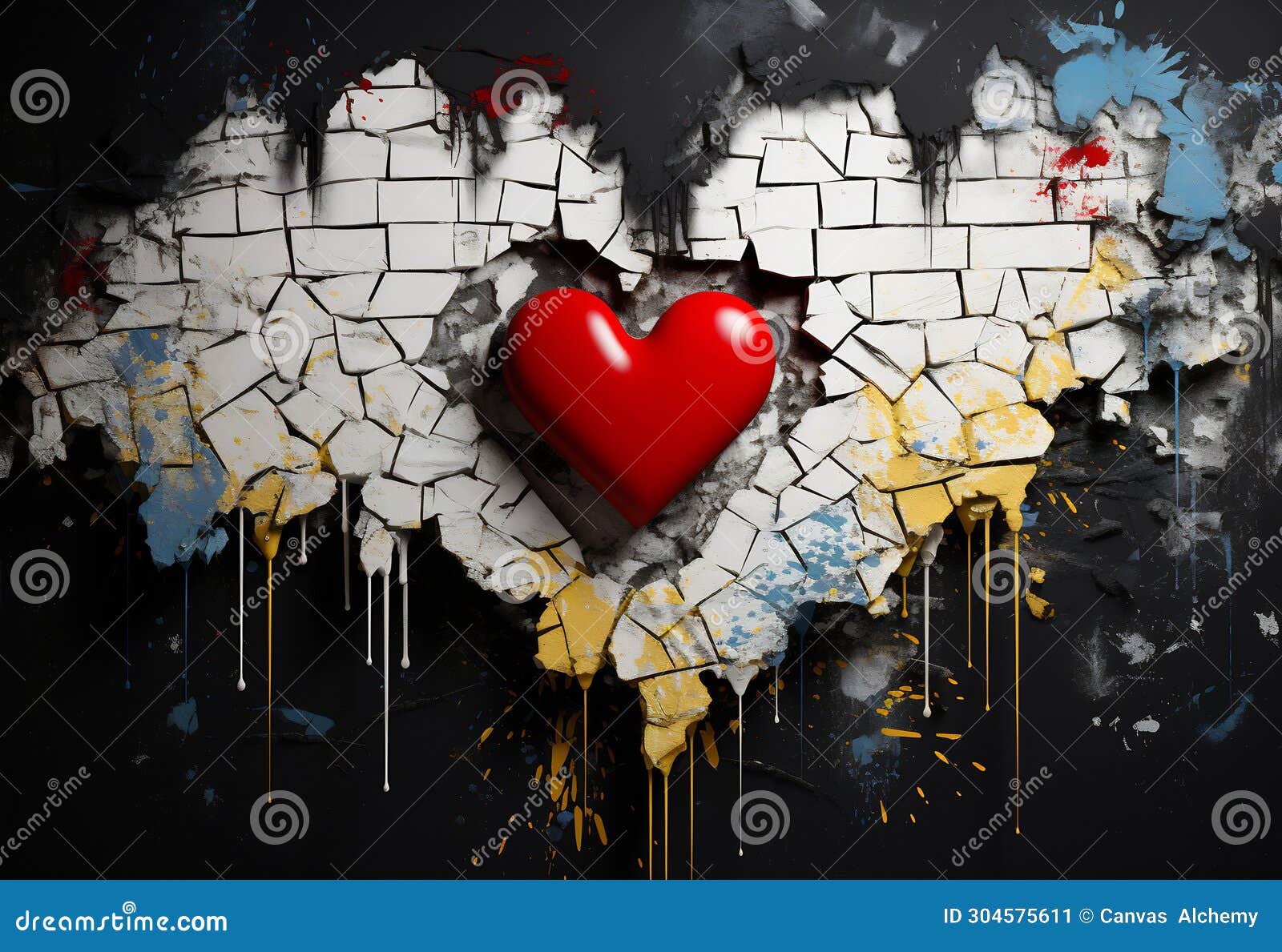 Heartbreak Explosion: Unleashed Emotions Stock Image - Image of ...