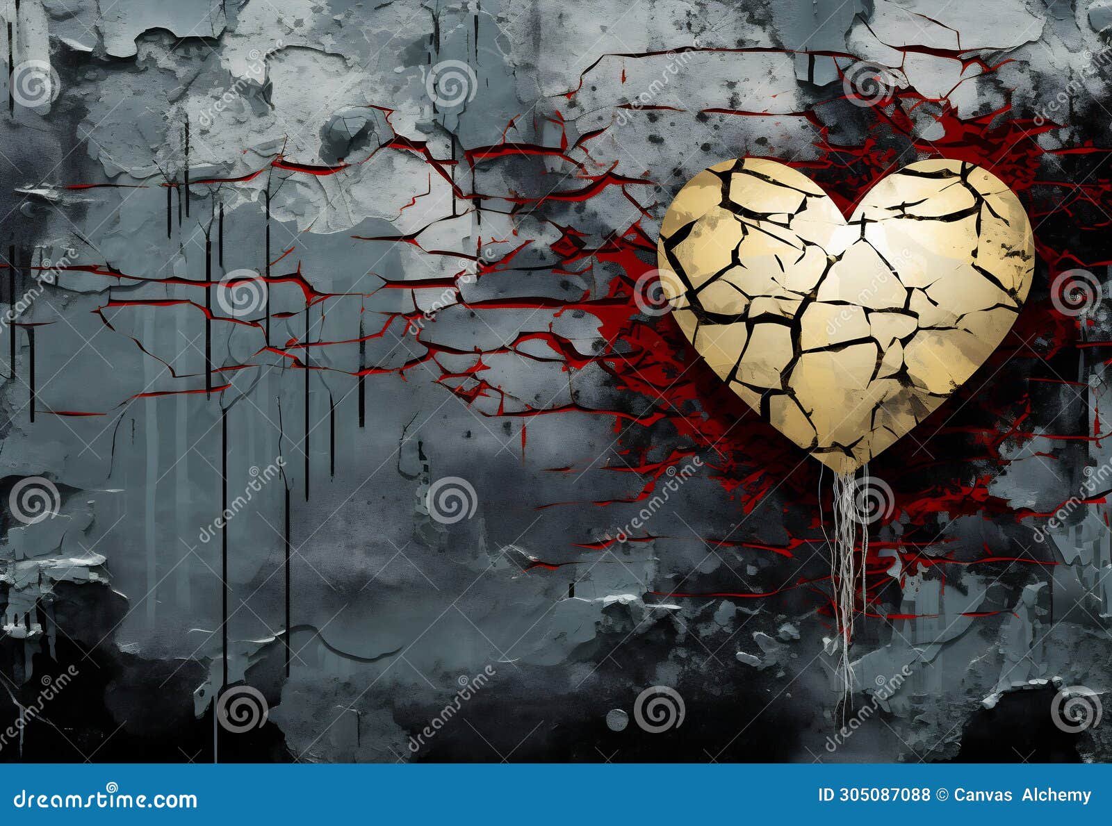 Heartbreak Explosion: Unleashed Emotions Stock Photo - Image of impact ...