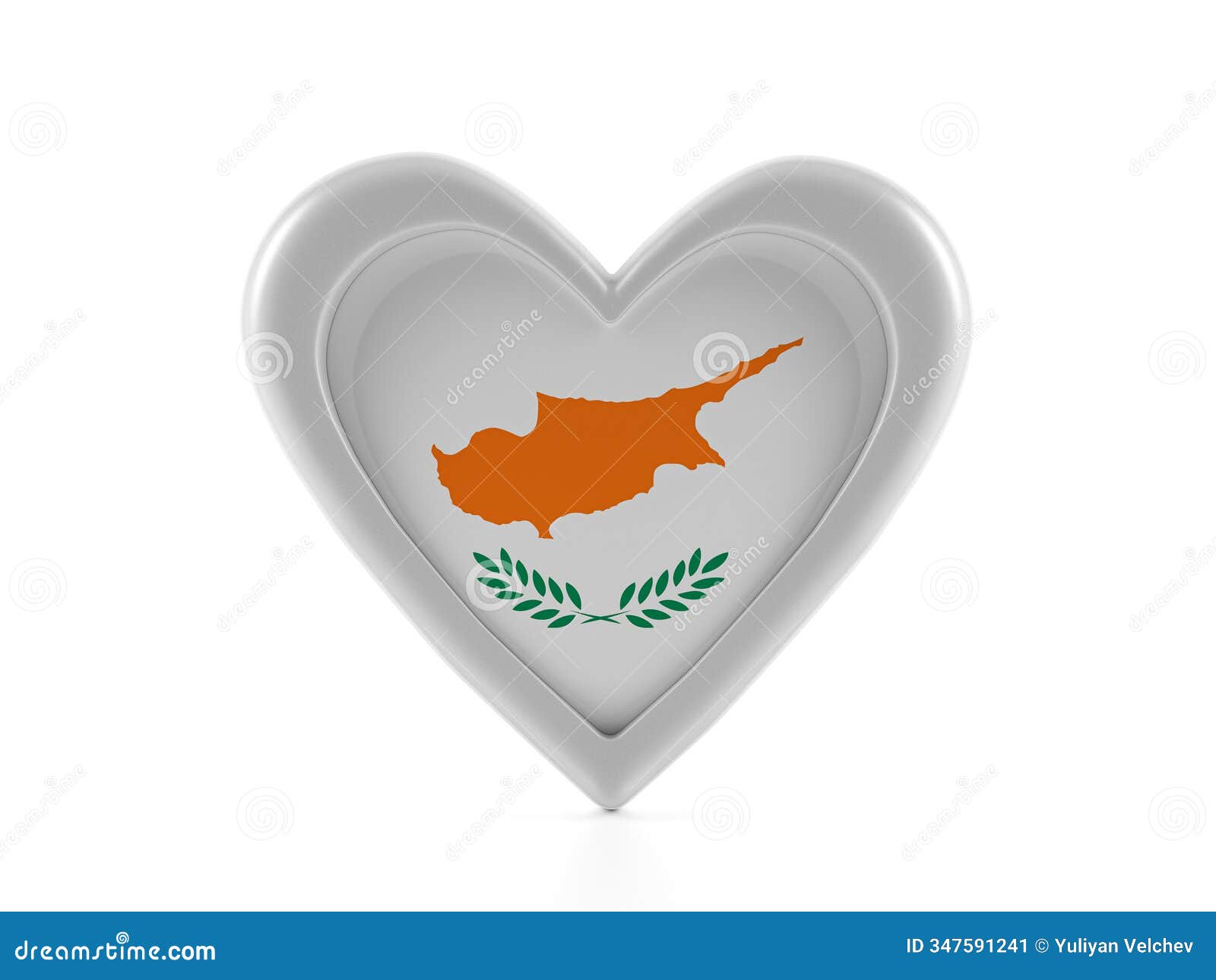 Cyprus Flag Black And White. Country National Emblem Banner. Monochrome ...