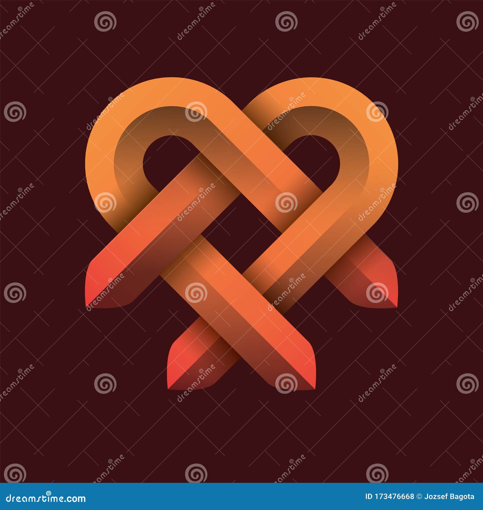 Heart Shaped Design stock vector. Illustration of color - 173476668