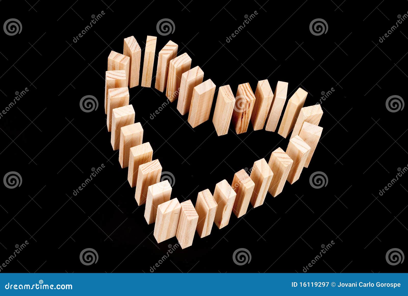 Heart From A Domino Royalty-Free Stock Photo | CartoonDealer.com #10665501