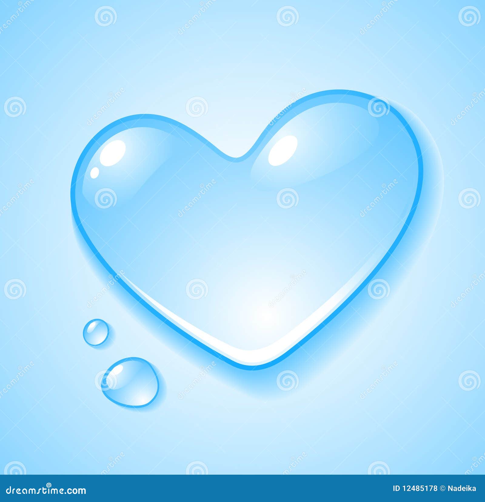 Heart shaped droplet stock vector. Illustration of raindrop - 12485178