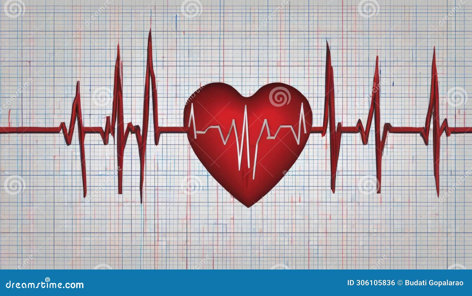 A heart shaped EKG graph stock illustration. Illustration of life ...