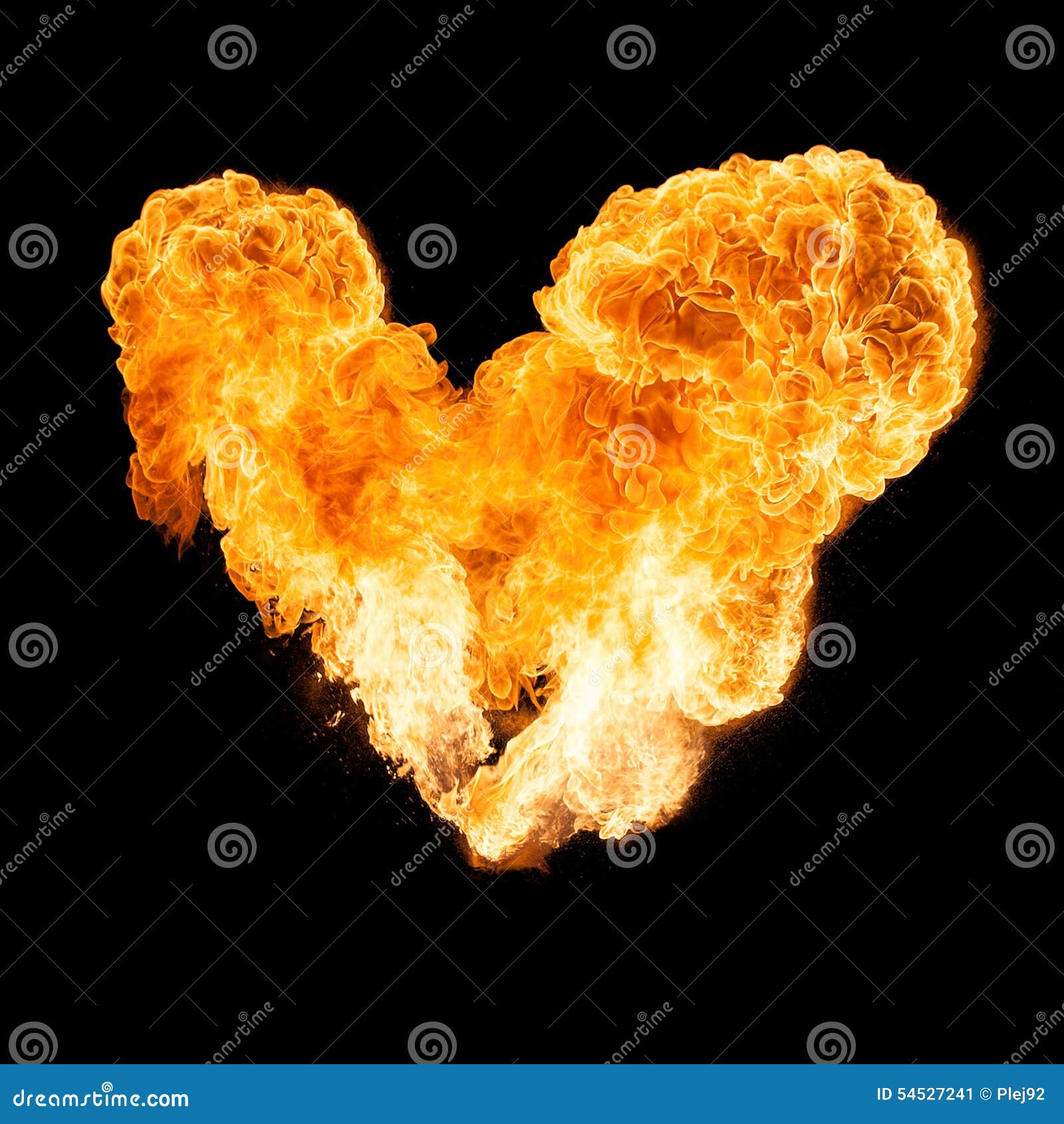 Heart shaped Fireball stock image. Image of element, color - 54527241
