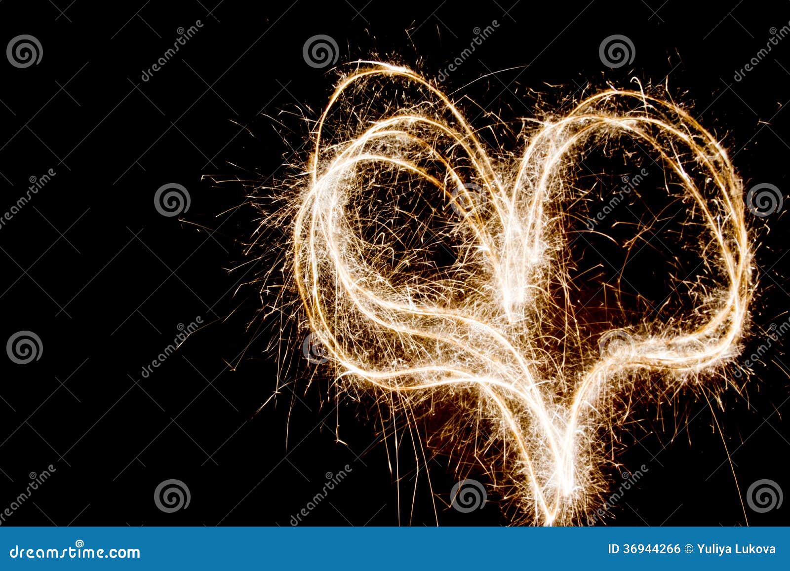 Heart shaped fireworks stock photo. Image of orange, abstract - 36944266