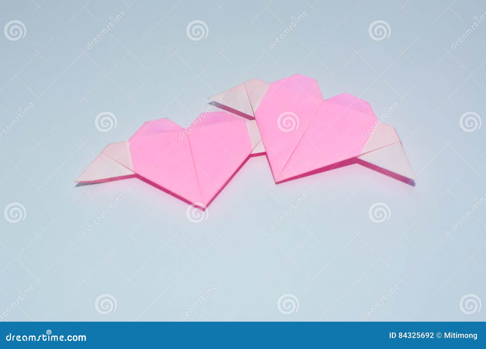 Heart-shaped fold stock photo. Image of pink, valentine - 84325692