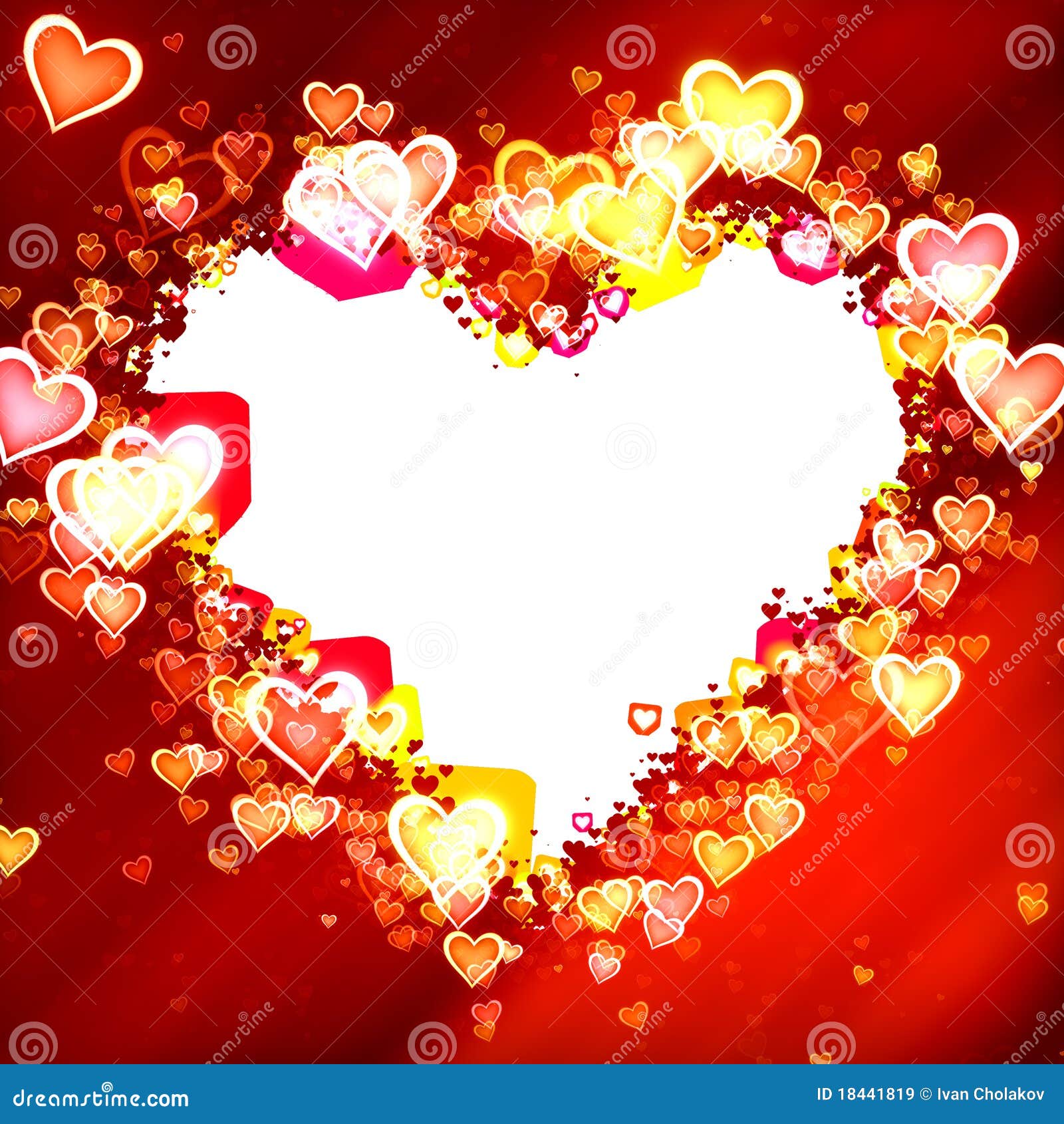 Heart shaped frame stock illustration. Illustration of shapes - 18441819