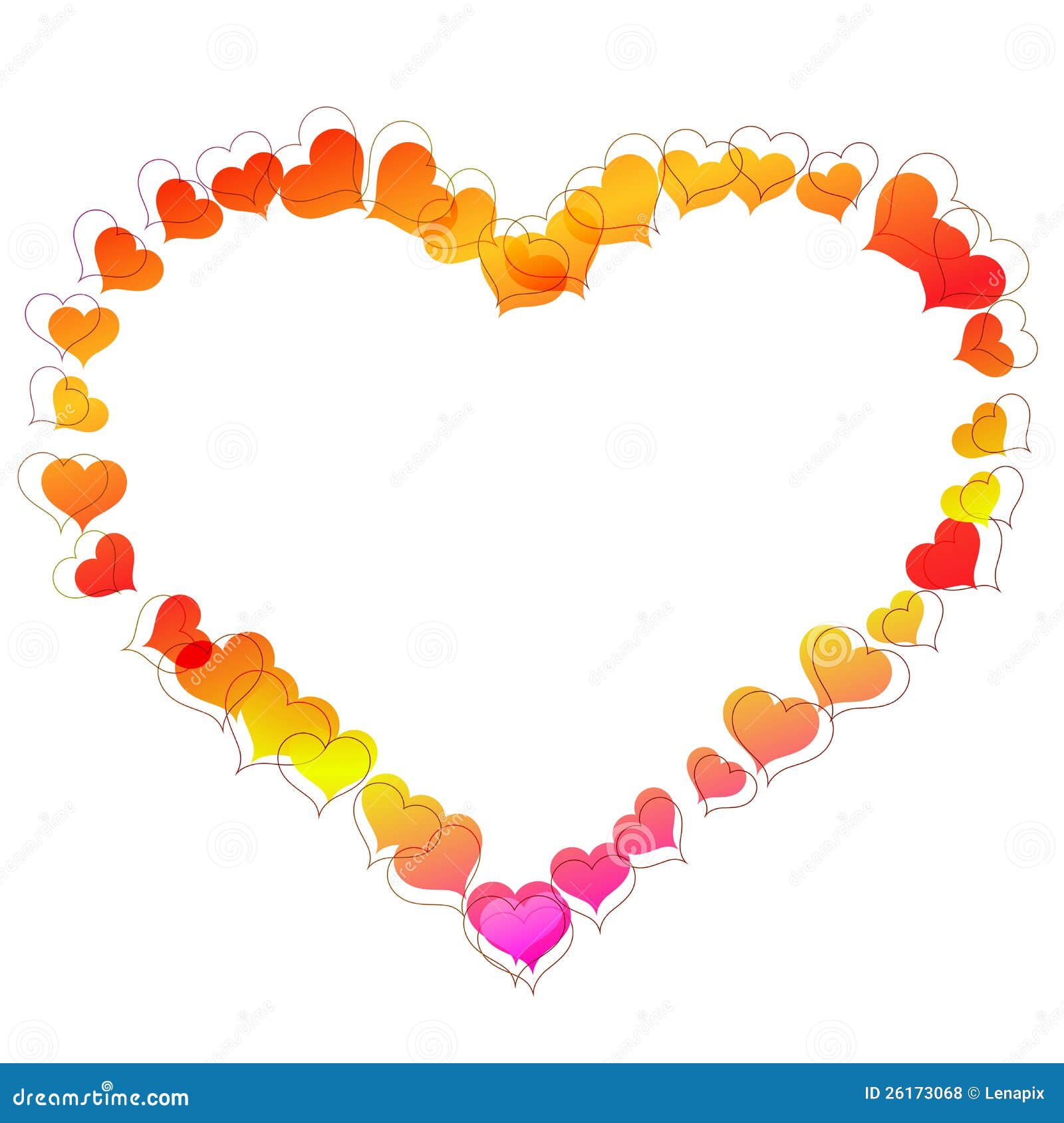 Heart shaped frame stock vector. Illustration of card - 26173068
