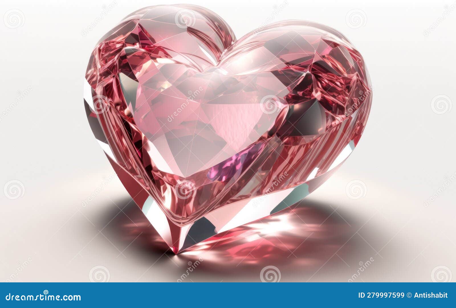 Heart Shaped Gem stock illustration. Illustration of carat - 279997599