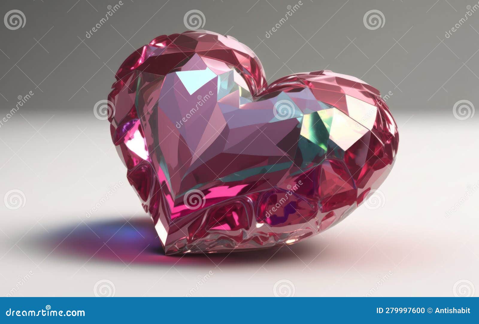 Heart Shaped Gem stock illustration. Illustration of tourmaline - 279997600