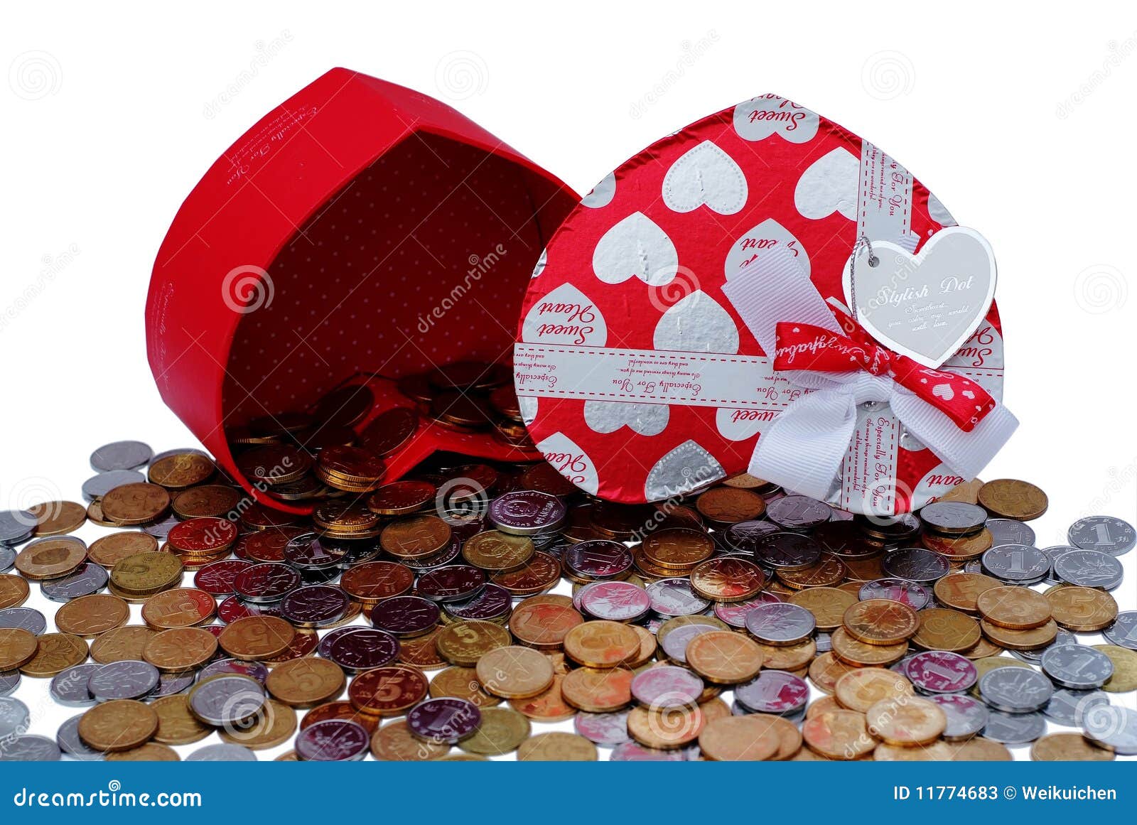 Heart-shaped gift box stock image. Image of expressions - 11774683