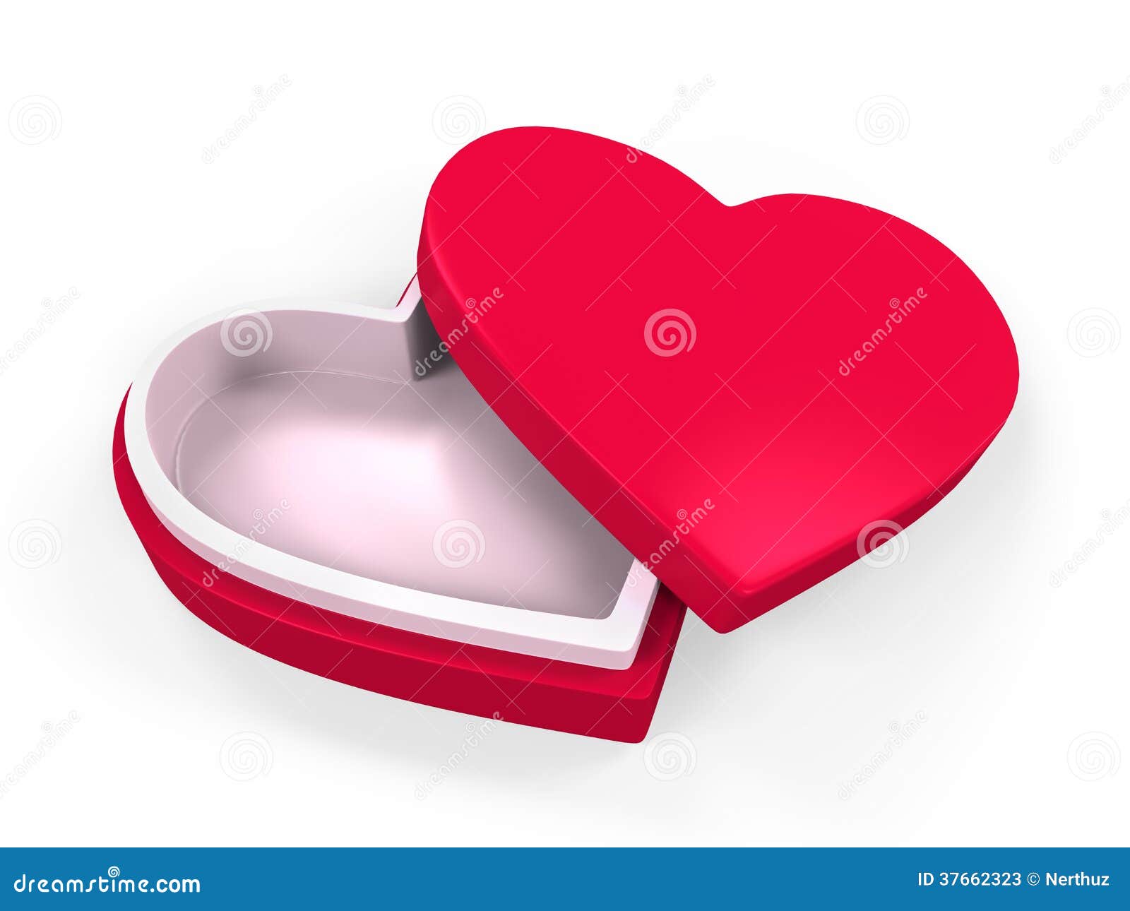 Heart Shaped Gift Box stock illustration. Illustration of card - 37662323
