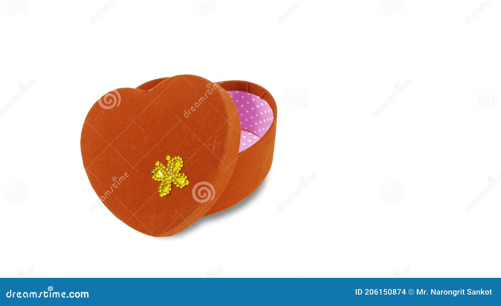Red heart shaped gift box stock photo. Image of gift - 206150874
