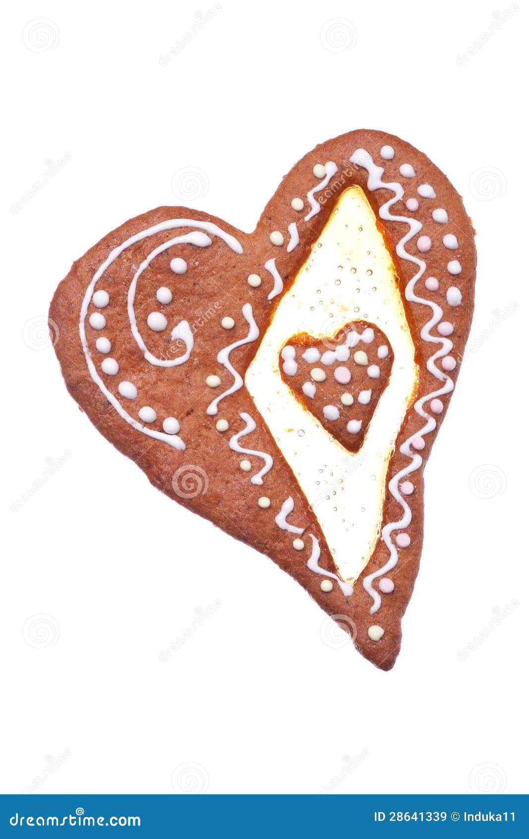 Heart shaped gingerbread stock image. Image of gingerbread - 28641339