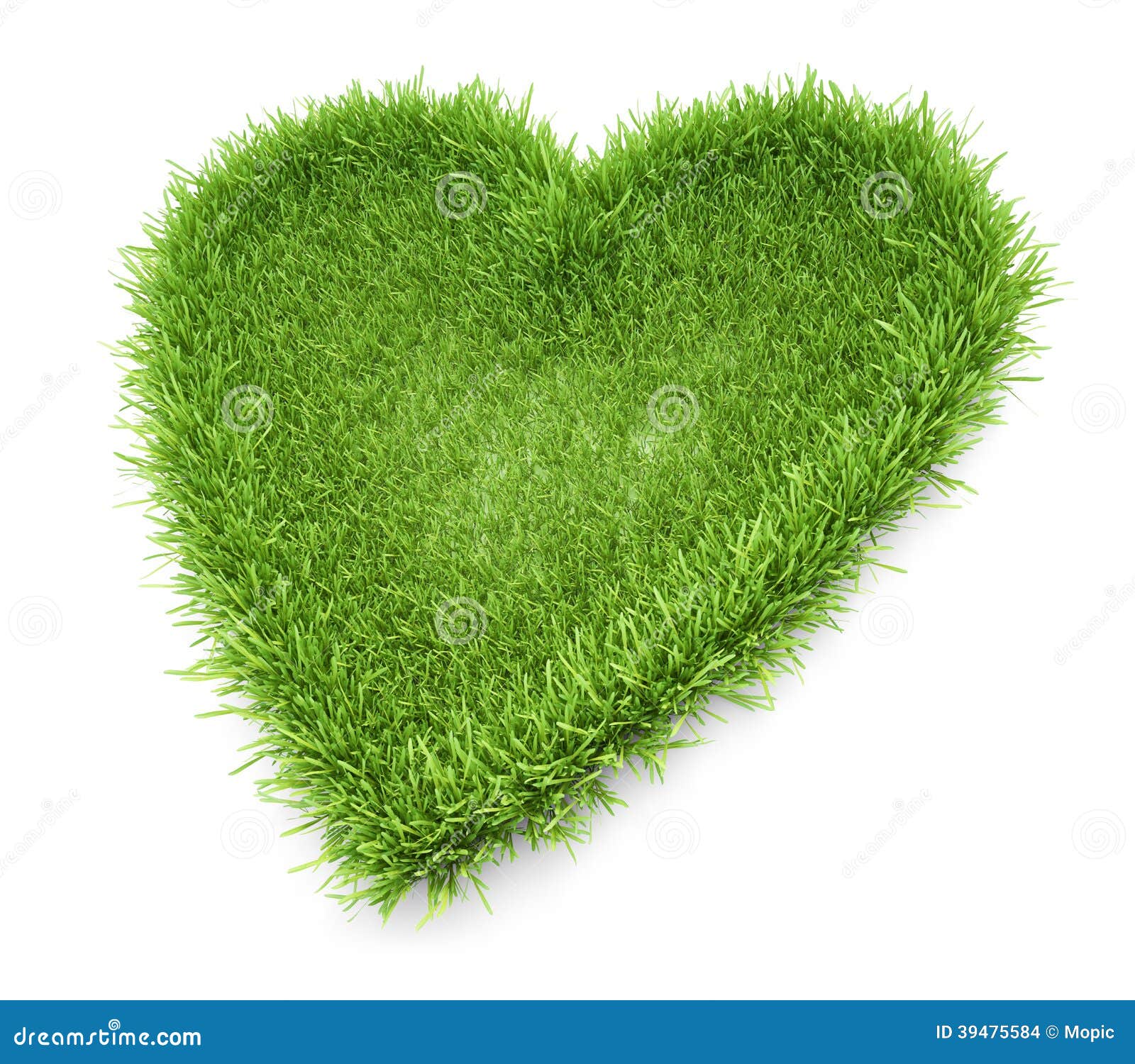Heart shaped grass patch stock illustration. Illustration of decoration ...