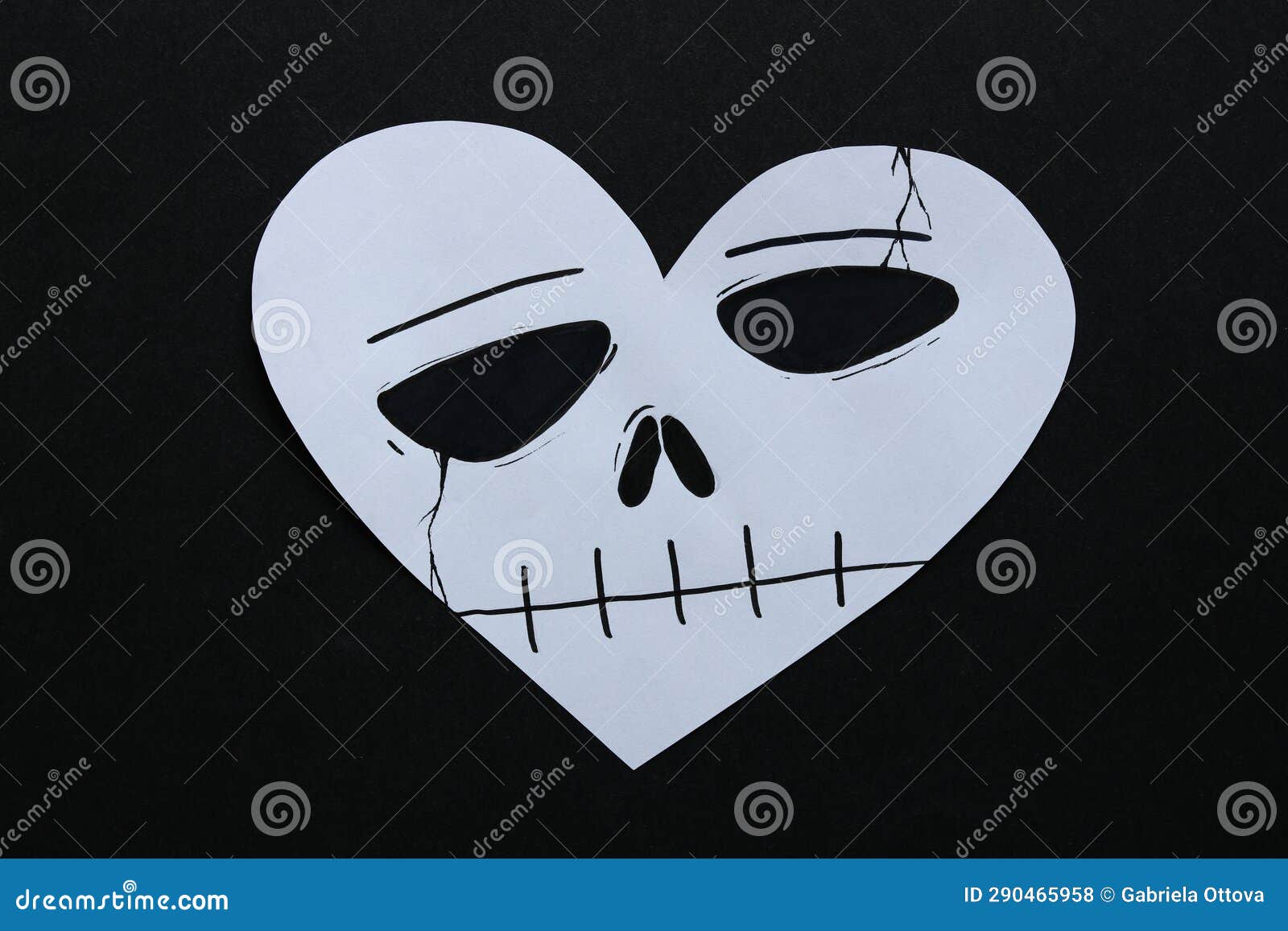 Alkaline Trio Heart Skull