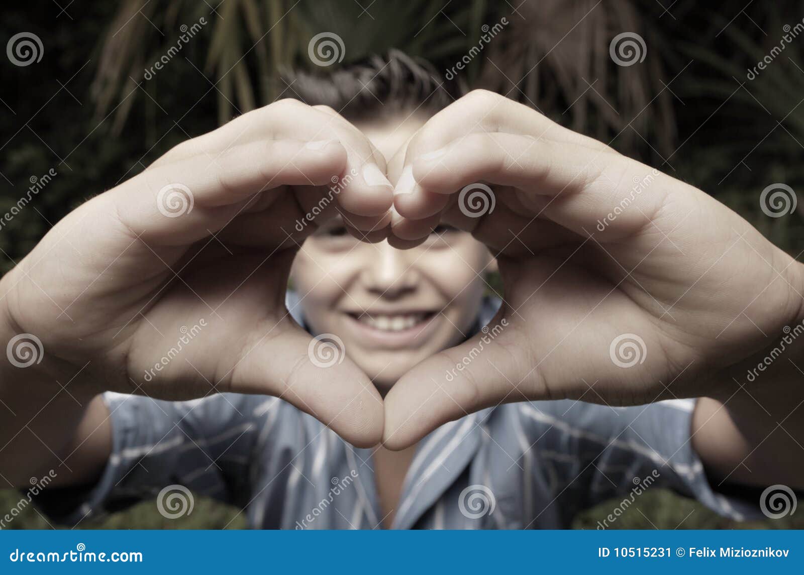 Heart shaped hand stock image. Image of smiling, expression - 10515231
