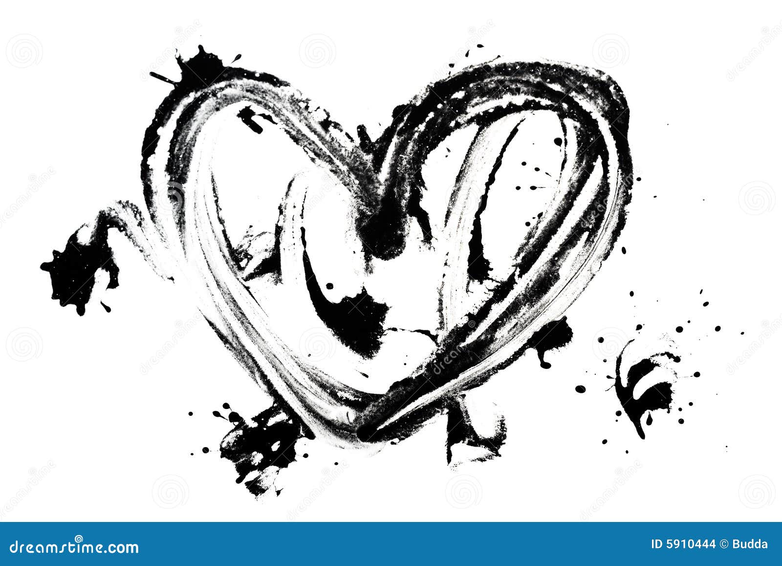 Heart shaped ink blots stock photo. Image of milky, eating - 5910444