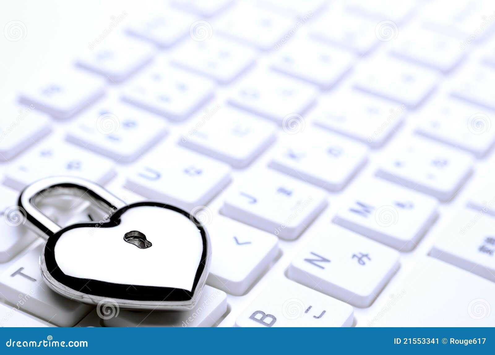 Heart-shaped key keyboard stock image. Image of white - 21553341
