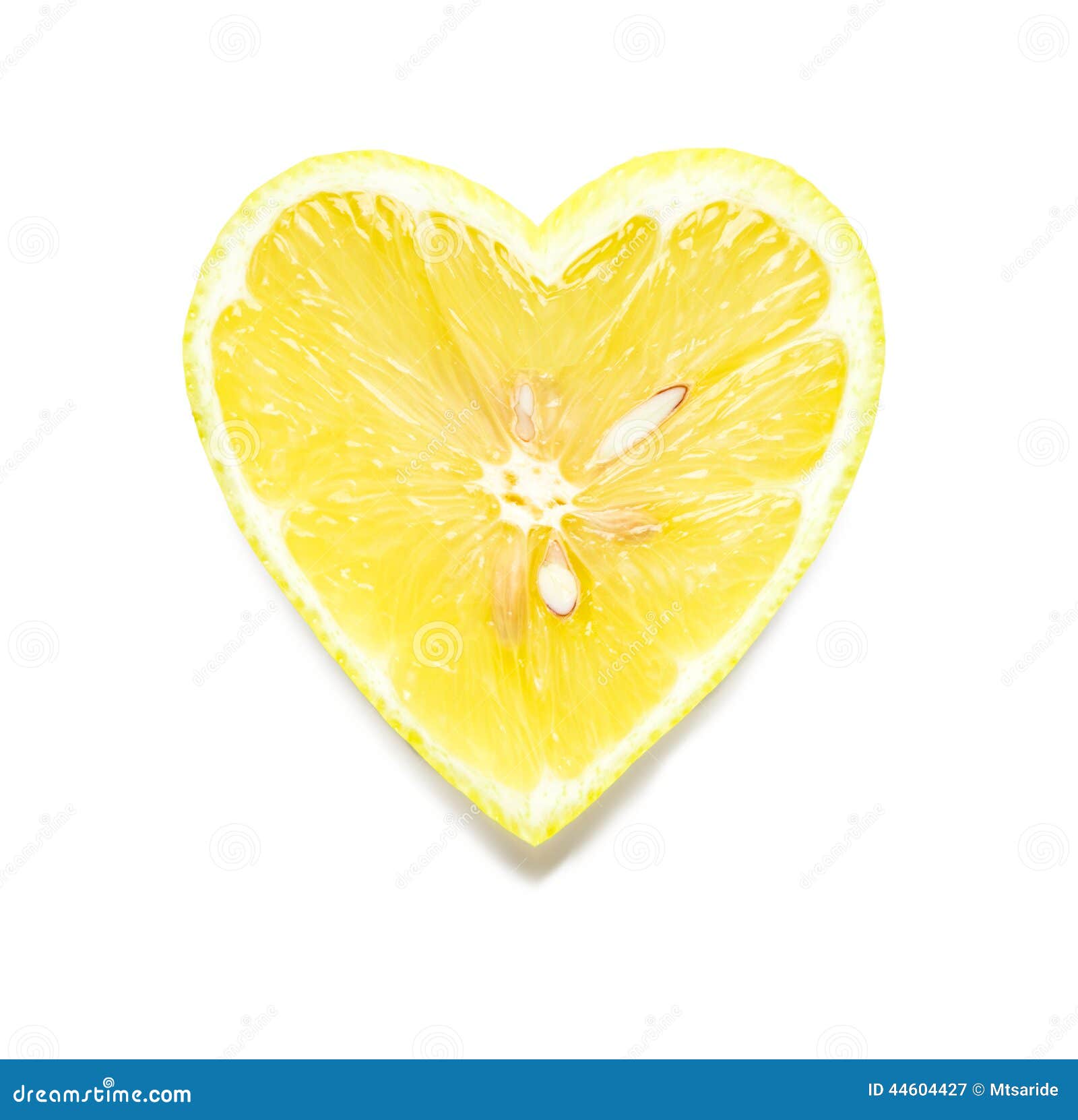 Heart Shaped Lemon Slice stock image. Image of square - 44604427