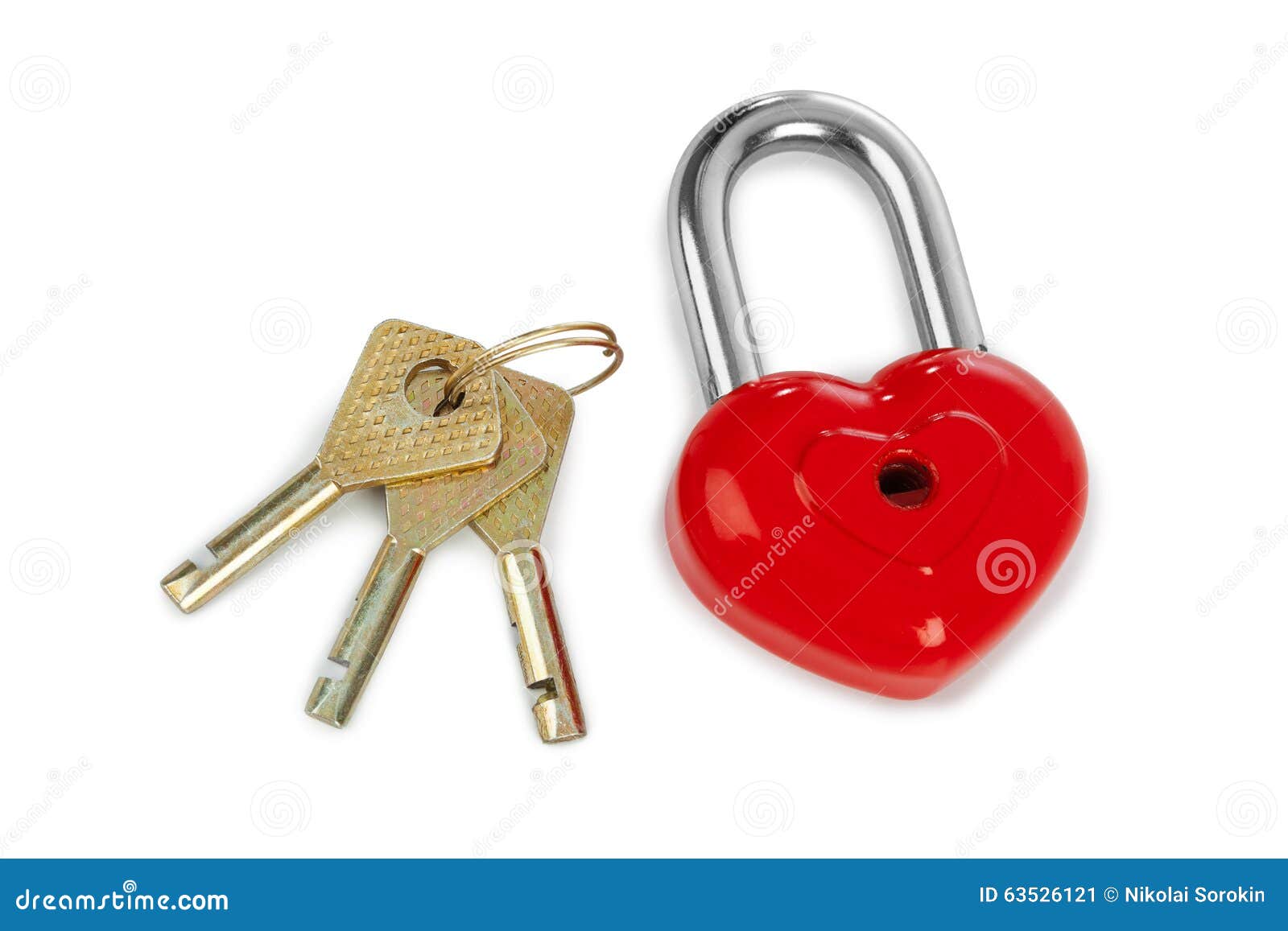 Heart shaped lock and keys stock image. Image of closed - 63526121