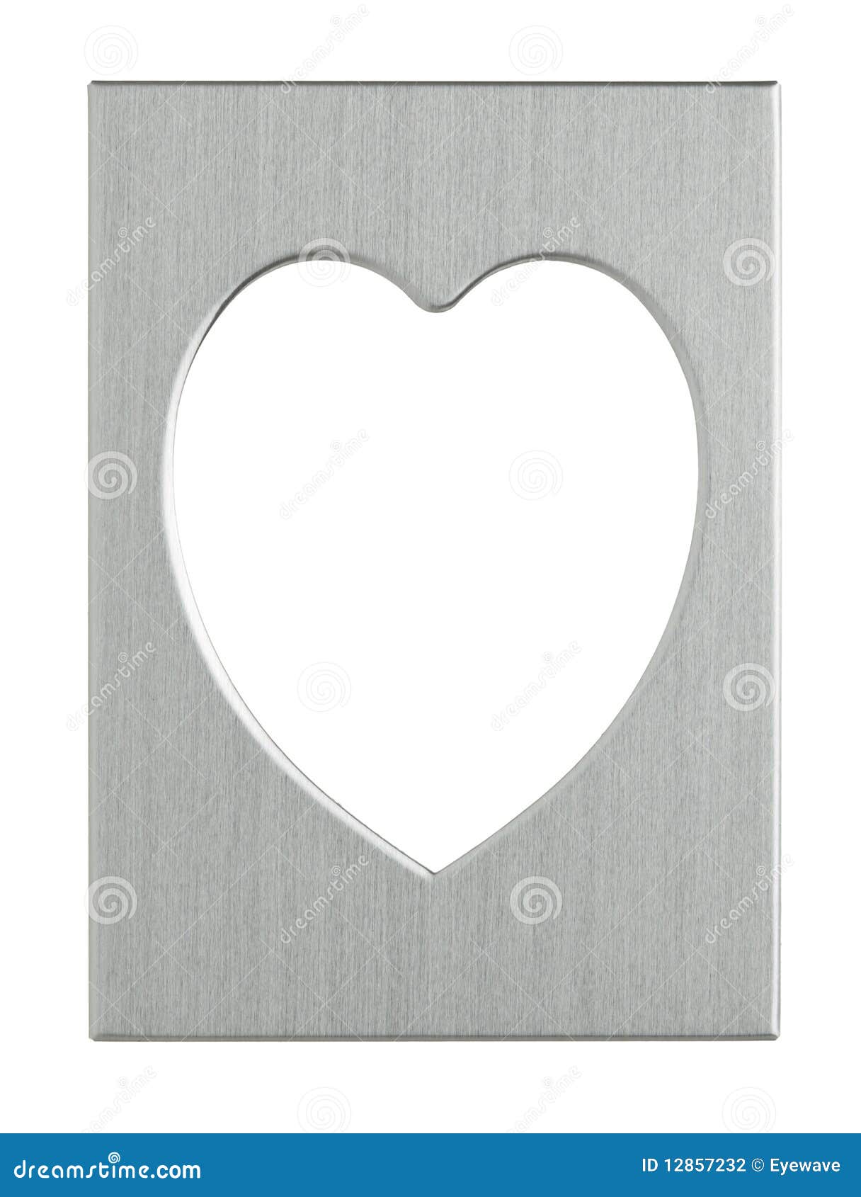 Heart-shaped Metal Picture Frame with Clipping Pat Stock Photo - Image ...