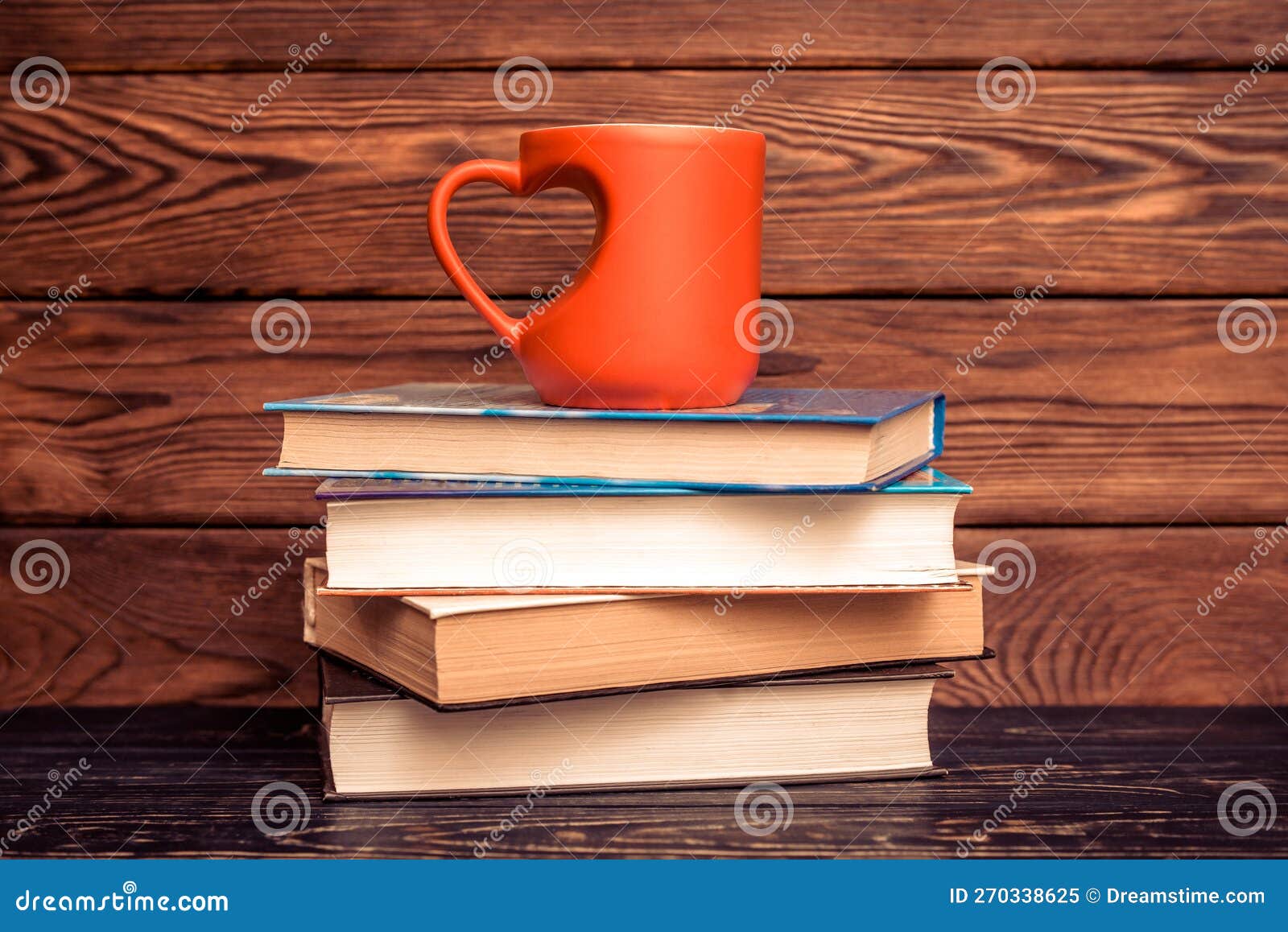 Heart Shaped Mugs is on a Stack Stock Image - Image of romantic ...