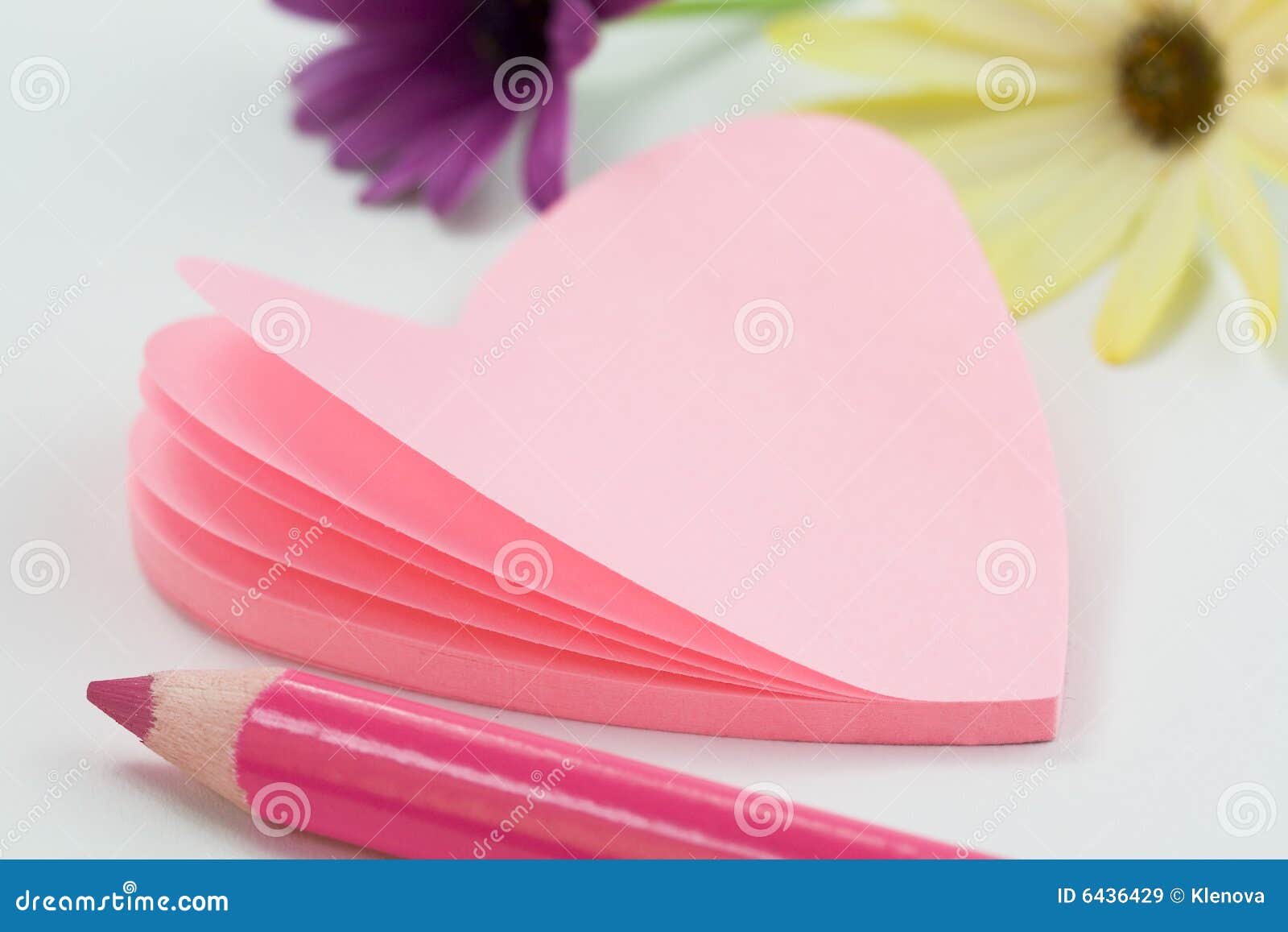 Heart shaped note paper stock image. Image of post, sign - 6436429