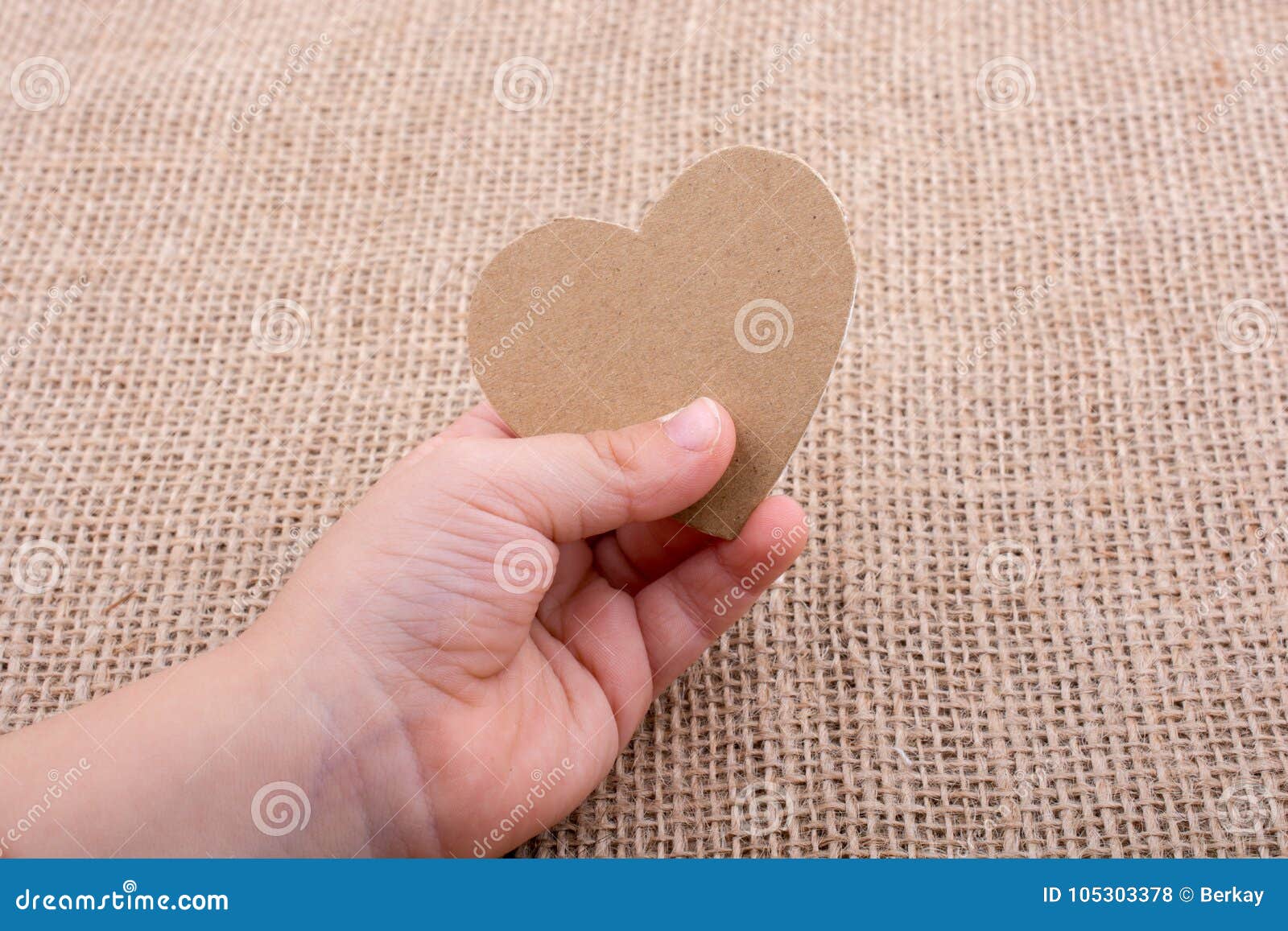 Heart Shaped Object in Hand Stock Photo - Image of clothespins ...