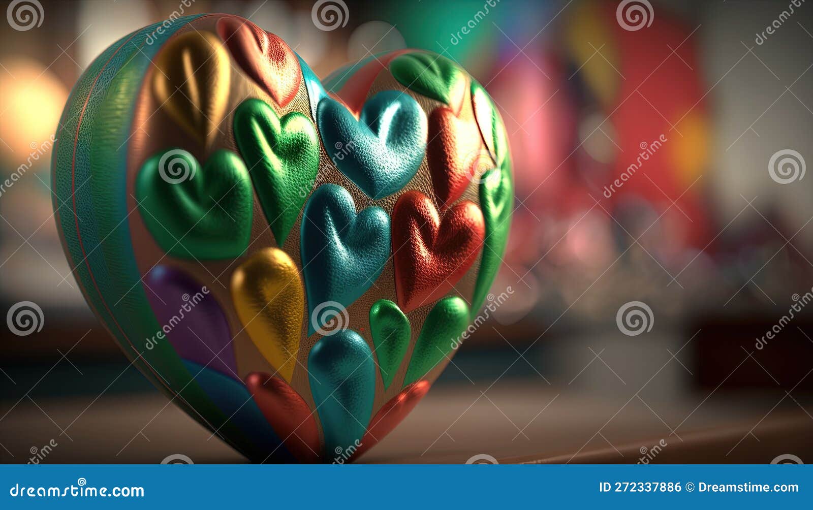 A Heart Shaped Object with Many Hearts on the Inside of it Stock ...