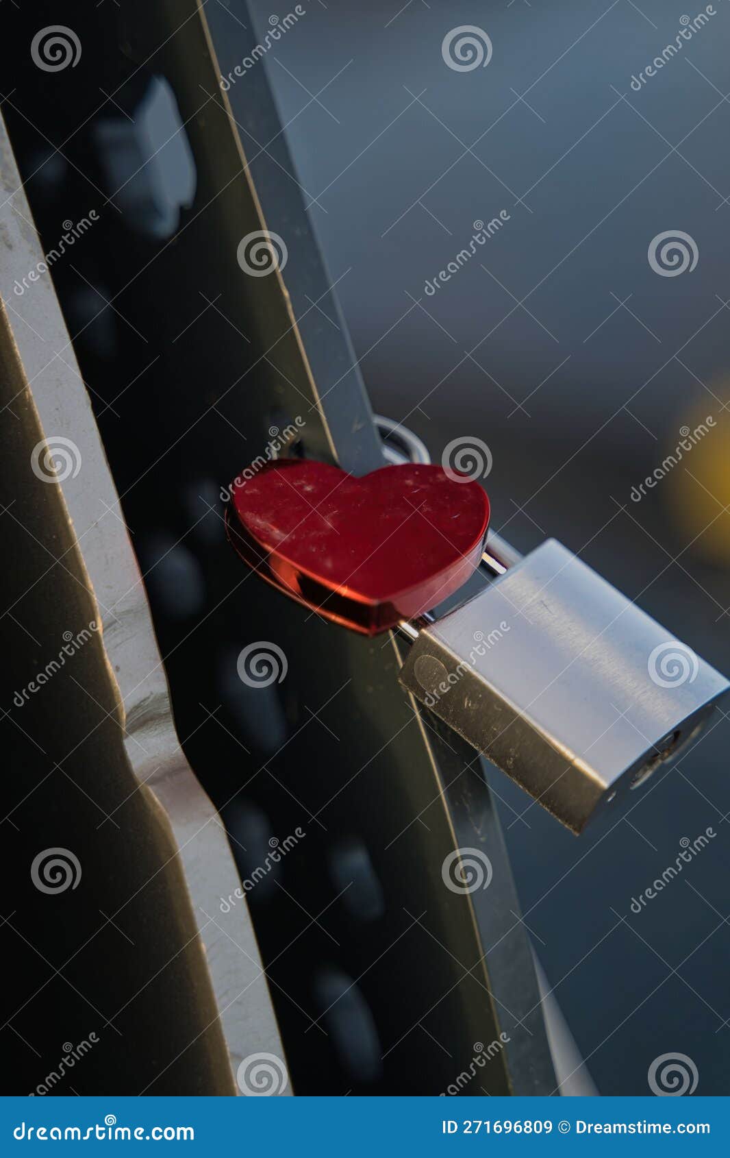 Heart shaped padlock stock image. Image of system, safety - 271696809