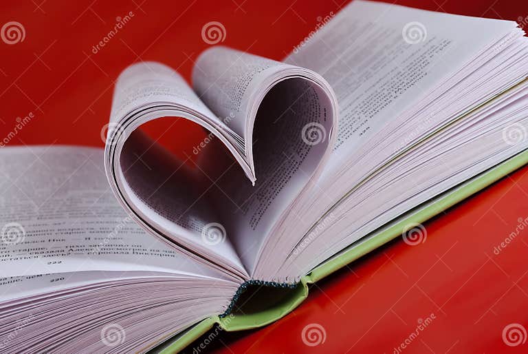 Heart-shaped pages. stock photo. Image of pages, paper - 20936844