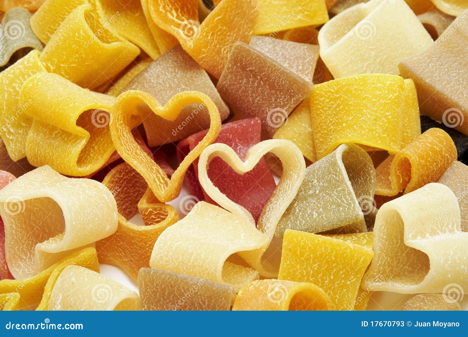 Heart shaped pasta stock image. Image of nutrition, nutritious - 17670793
